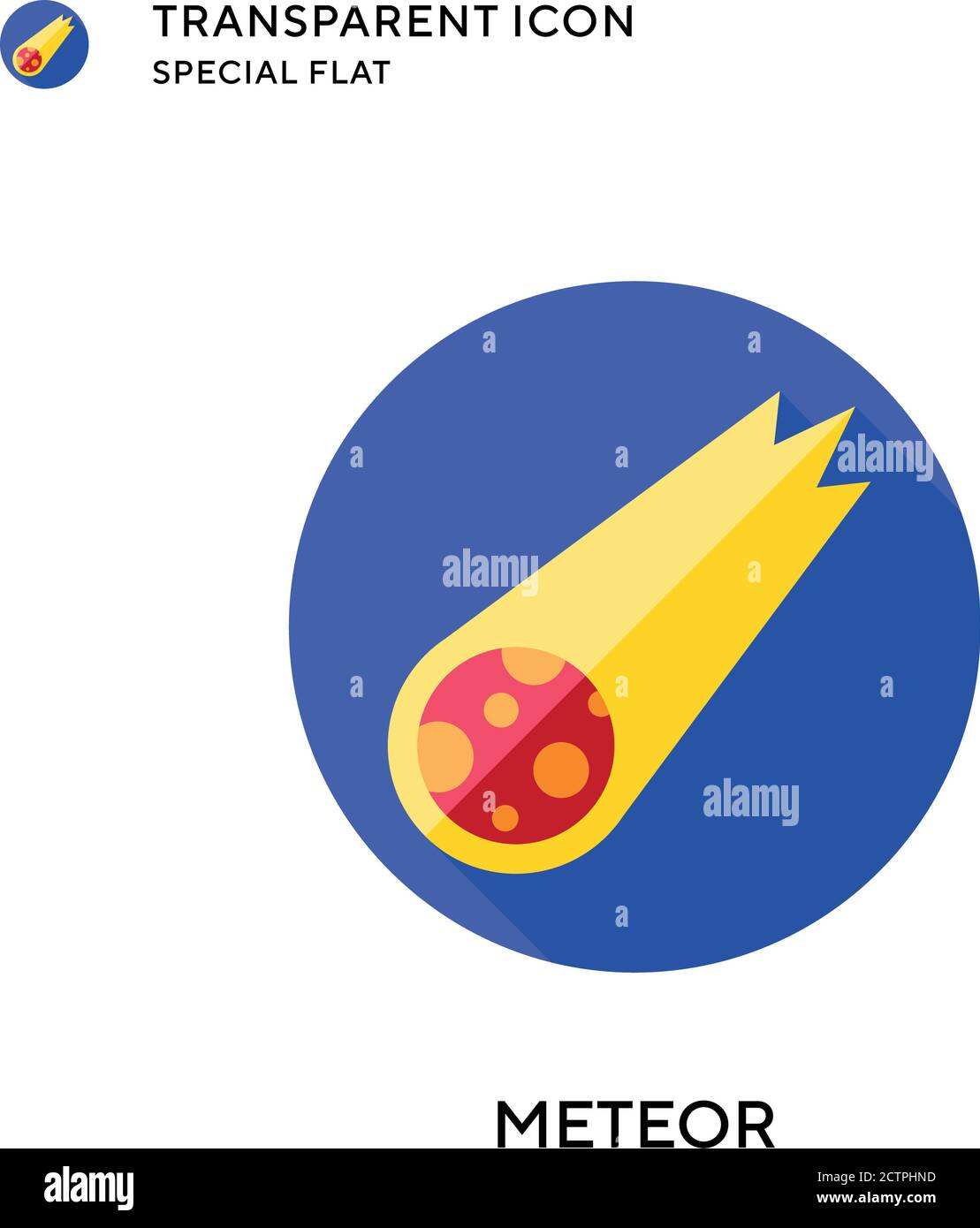 Meteor vector icon. Flat style illustration. EPS 10 vector Stock Vector ...