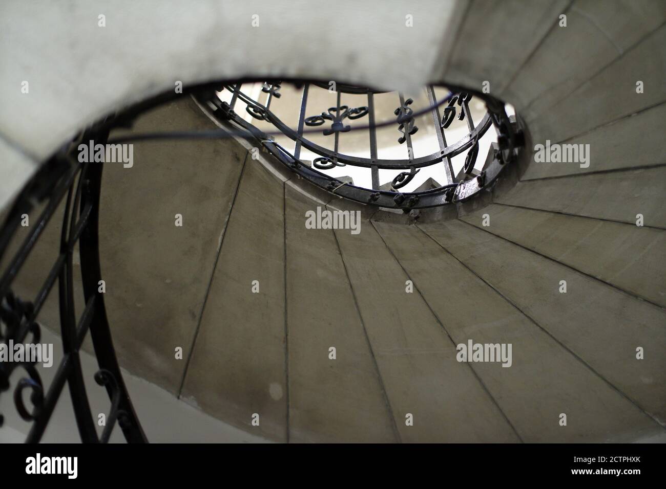 Special views of a spiral staircase structure Stock Photo - Alamy