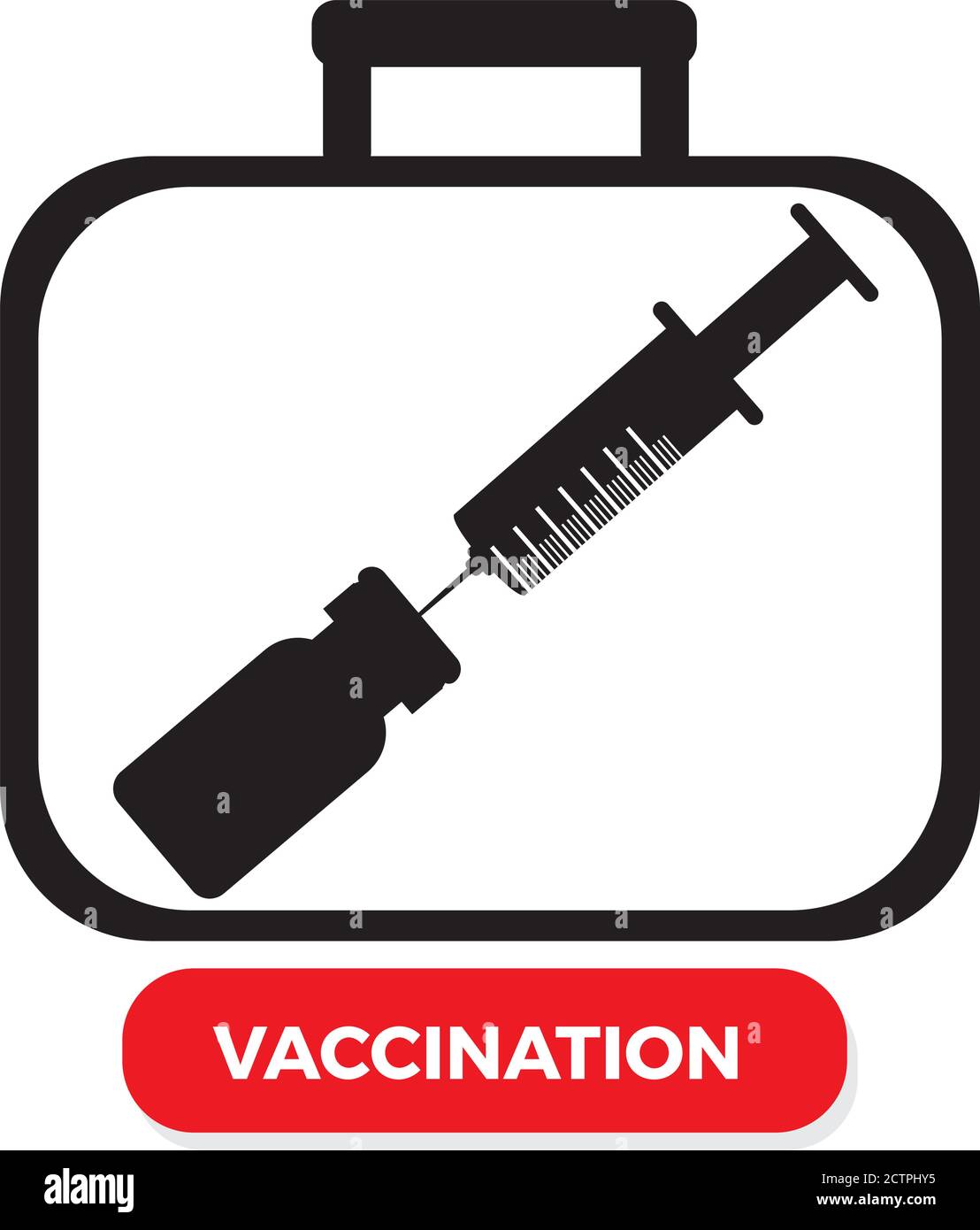 Vaccination medical poster. Immunization injection - Vector ...