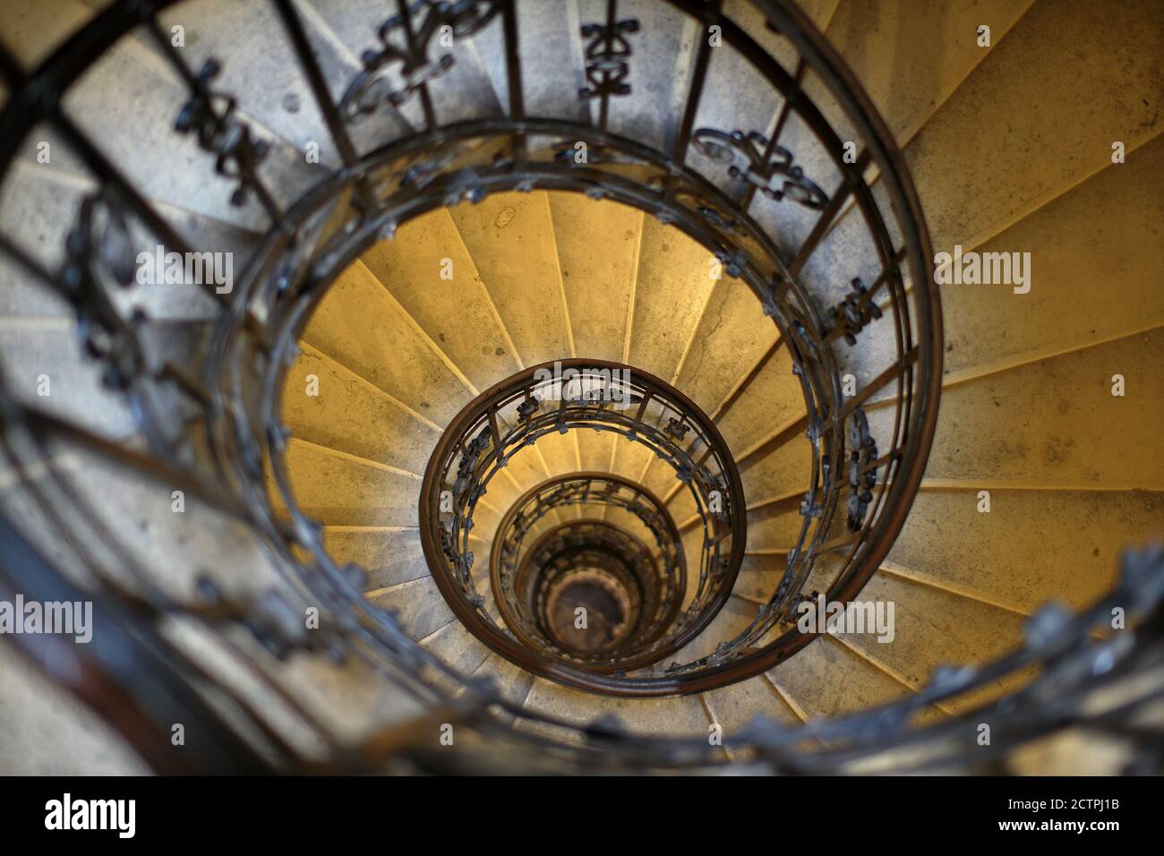 Special views of a spiral staircase structure Stock Photo - Alamy