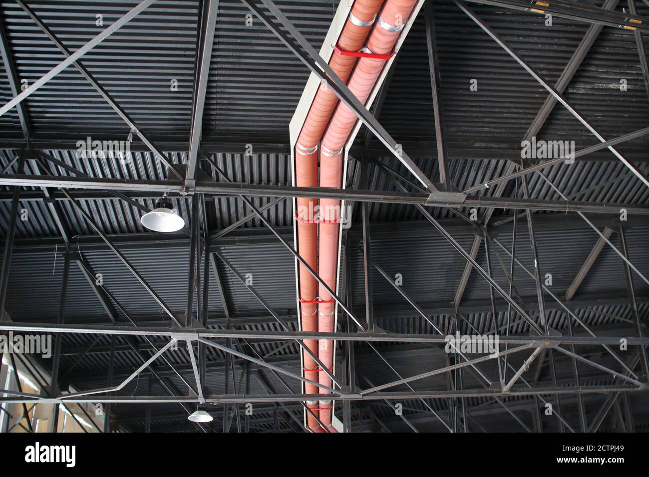 Metal skeleton of industrial structures Stock Photo - Alamy