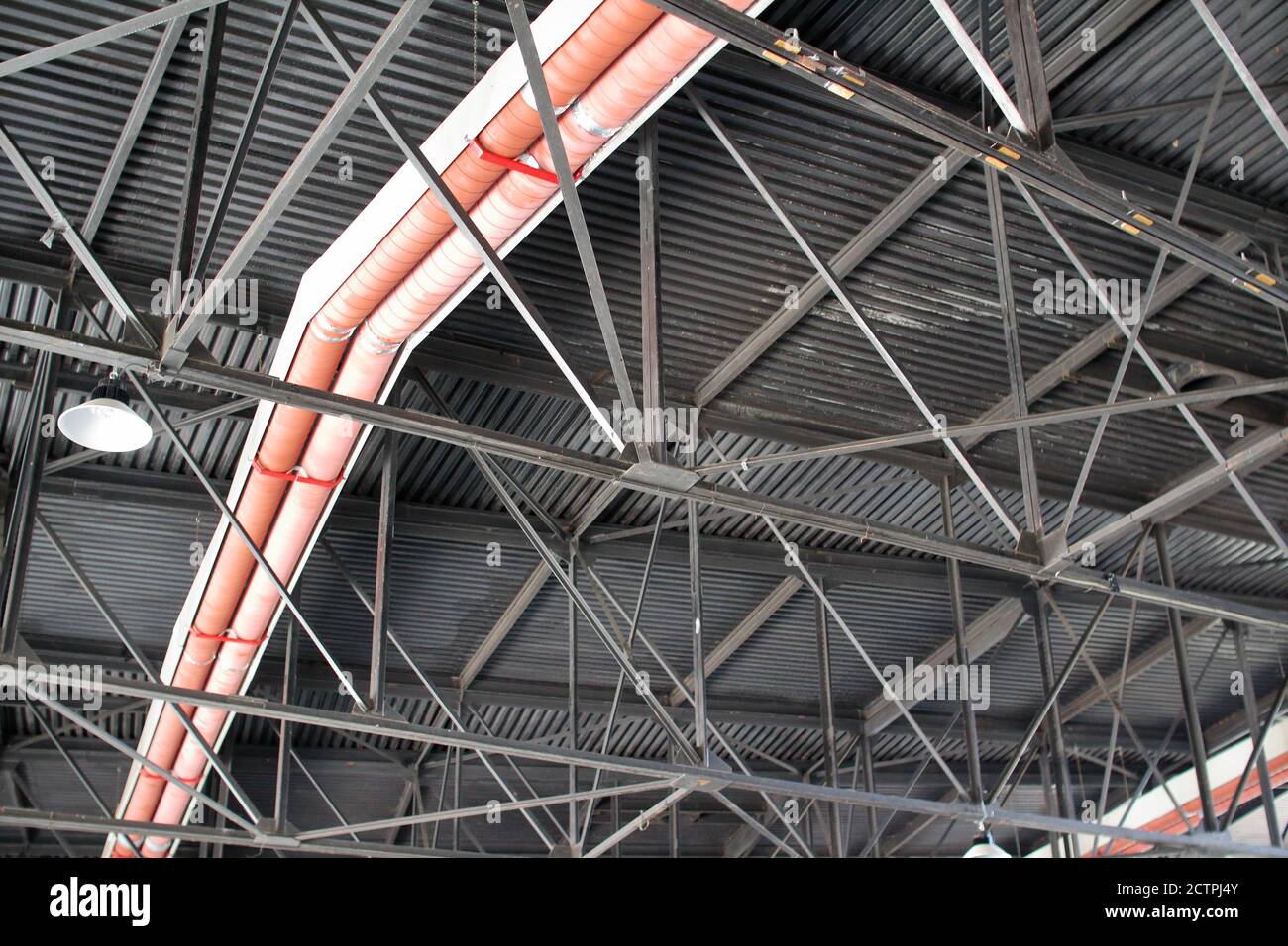 Metal skeleton of industrial structures Stock Photo - Alamy