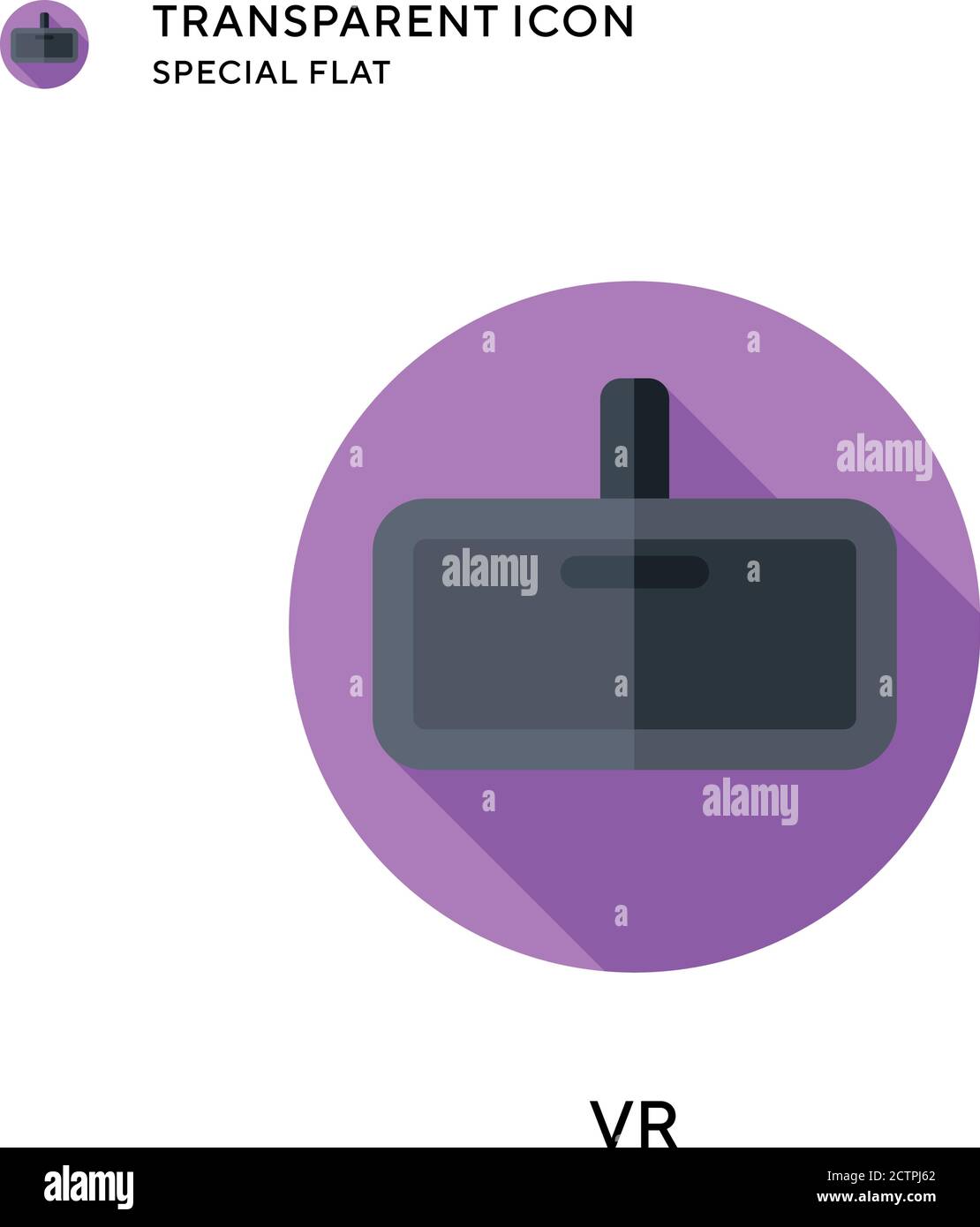 Vr vector icon. Flat style illustration. EPS 10 vector Stock Vector ...