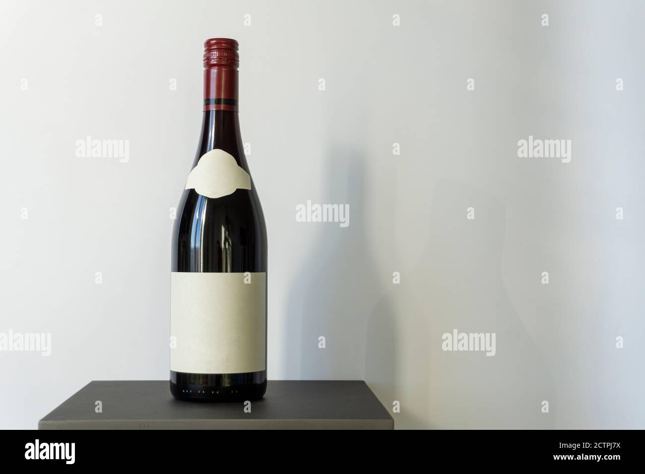 Studio shot of a wine bottle that is unlabeled for your brand. Alcohol ...