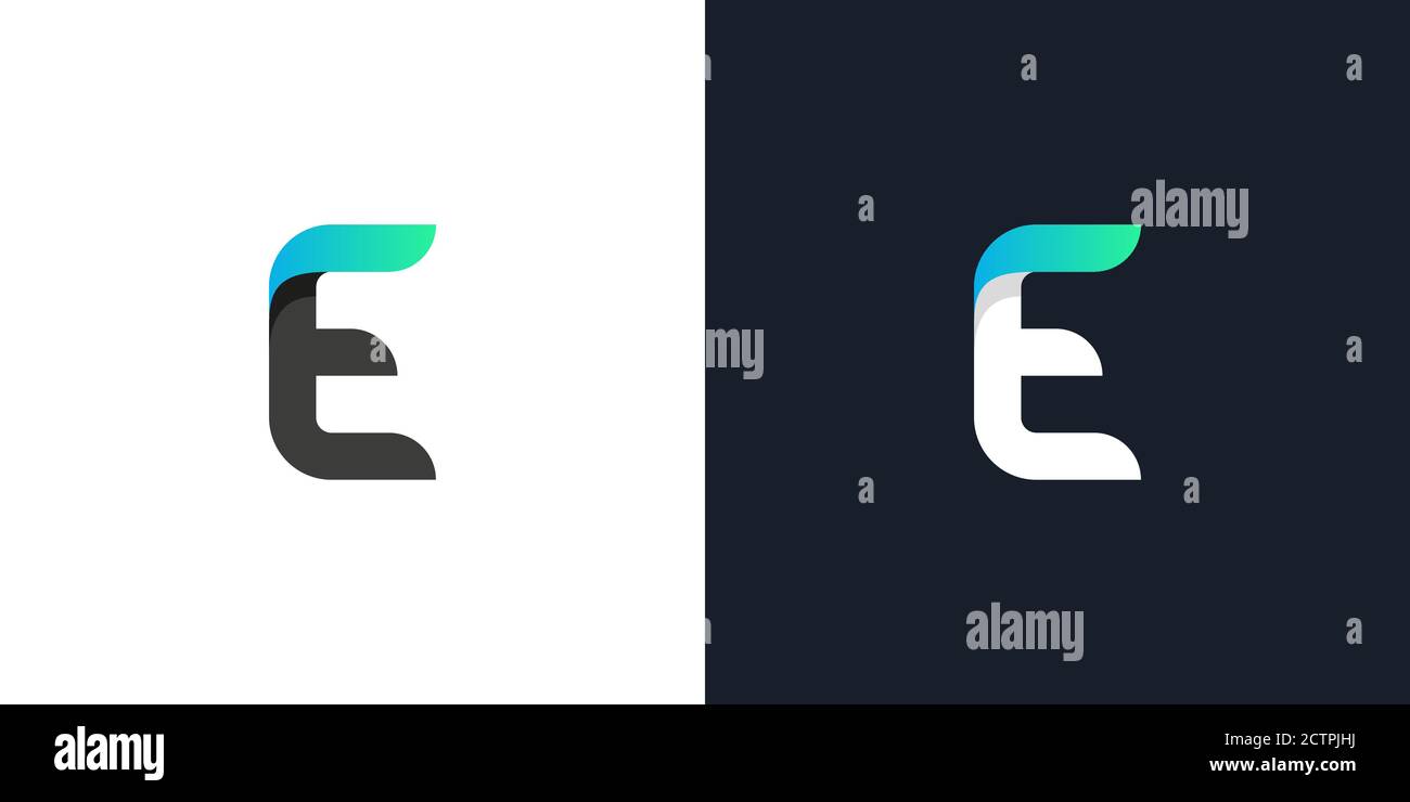 Letter E logo design . simple and clean letter E design using modern ...