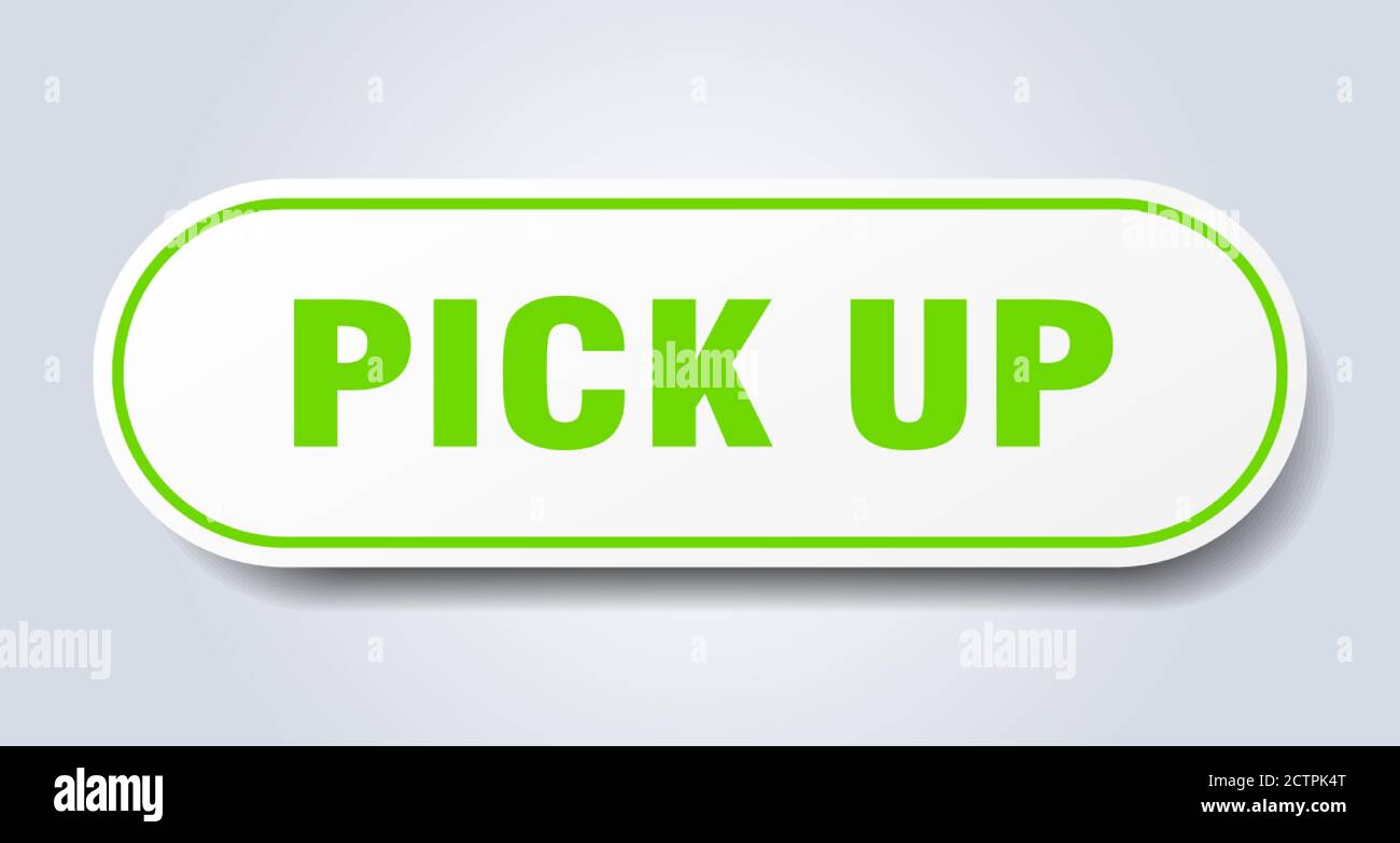 Pick up sticker sign Stock Vector Images - Alamy