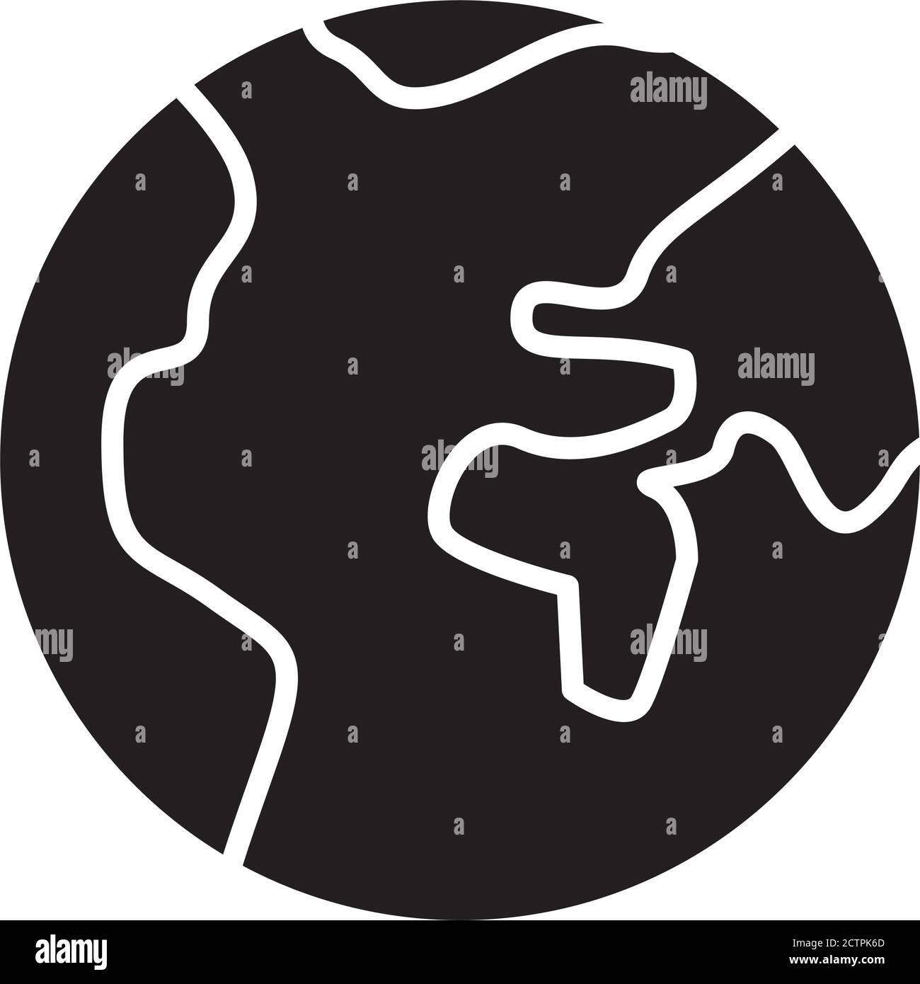 world planet earth silhouette style icon vector illustration design ...