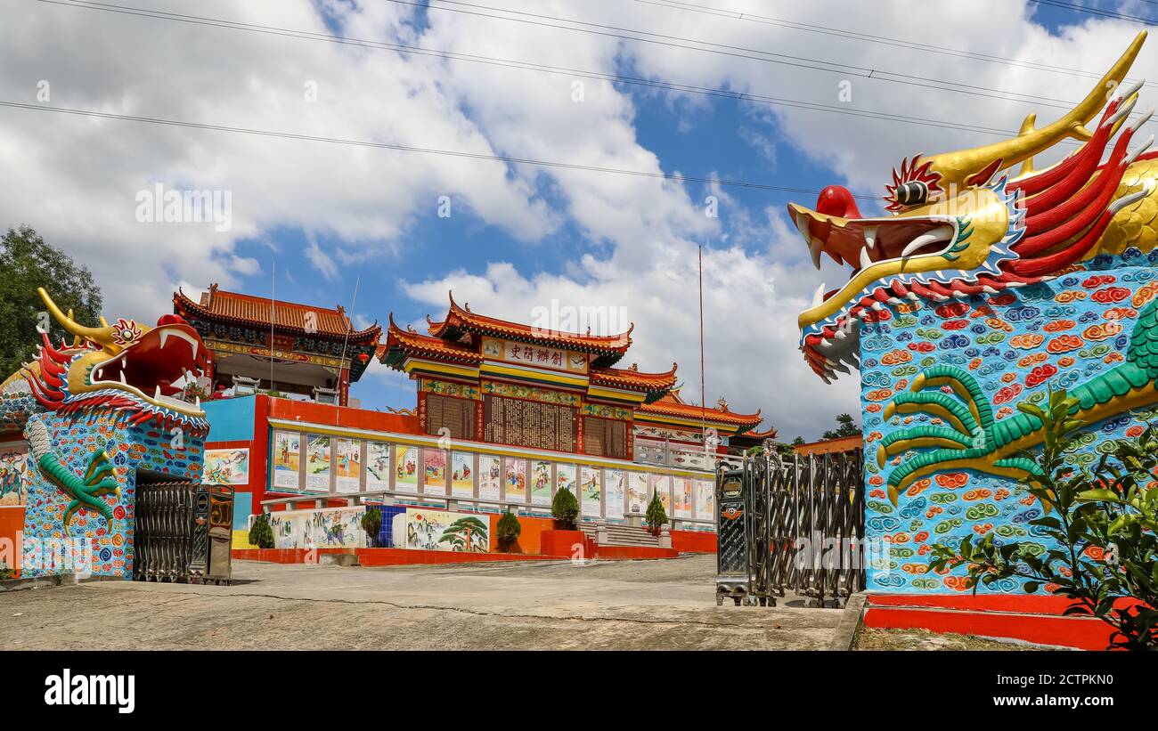 Inanam, Sabah, Malaysia: View through the dragon-guarded entrance to ...