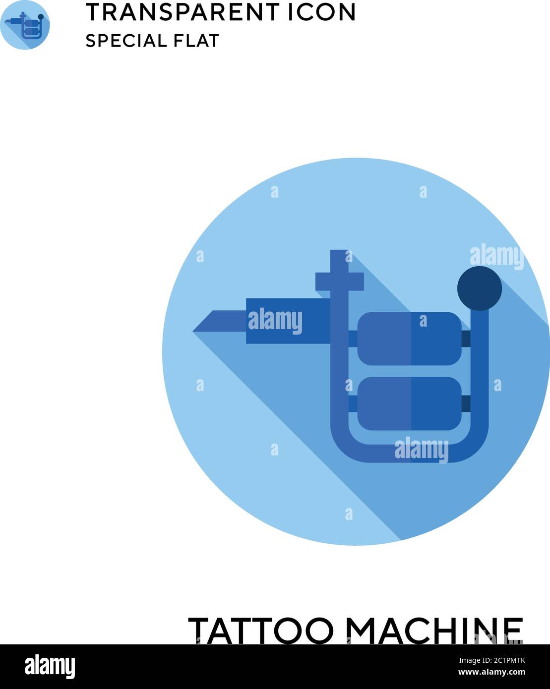 Tattoo machine vector icon. Flat style illustration. EPS 10 vector ...