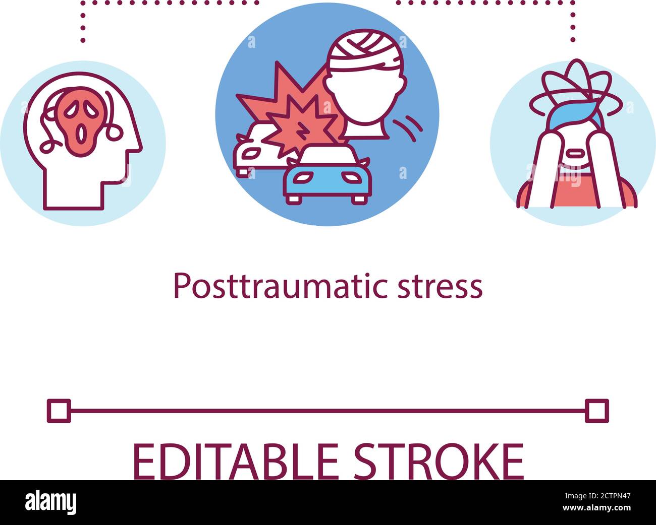 Post traumatic stress concept Stock Vector Images - Alamy