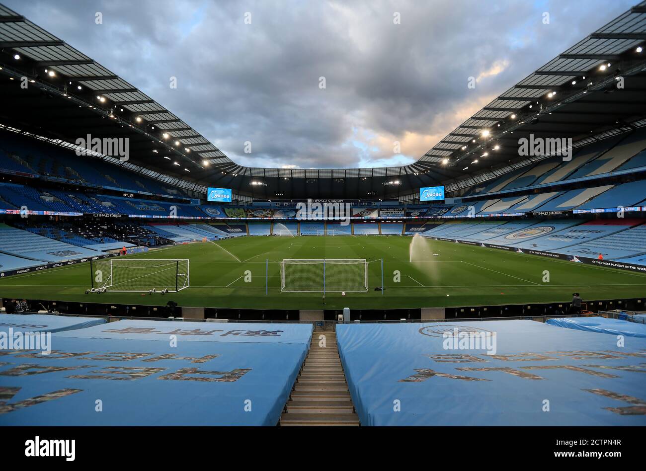General view of the empty stadium before the Carabao Cup third round ...