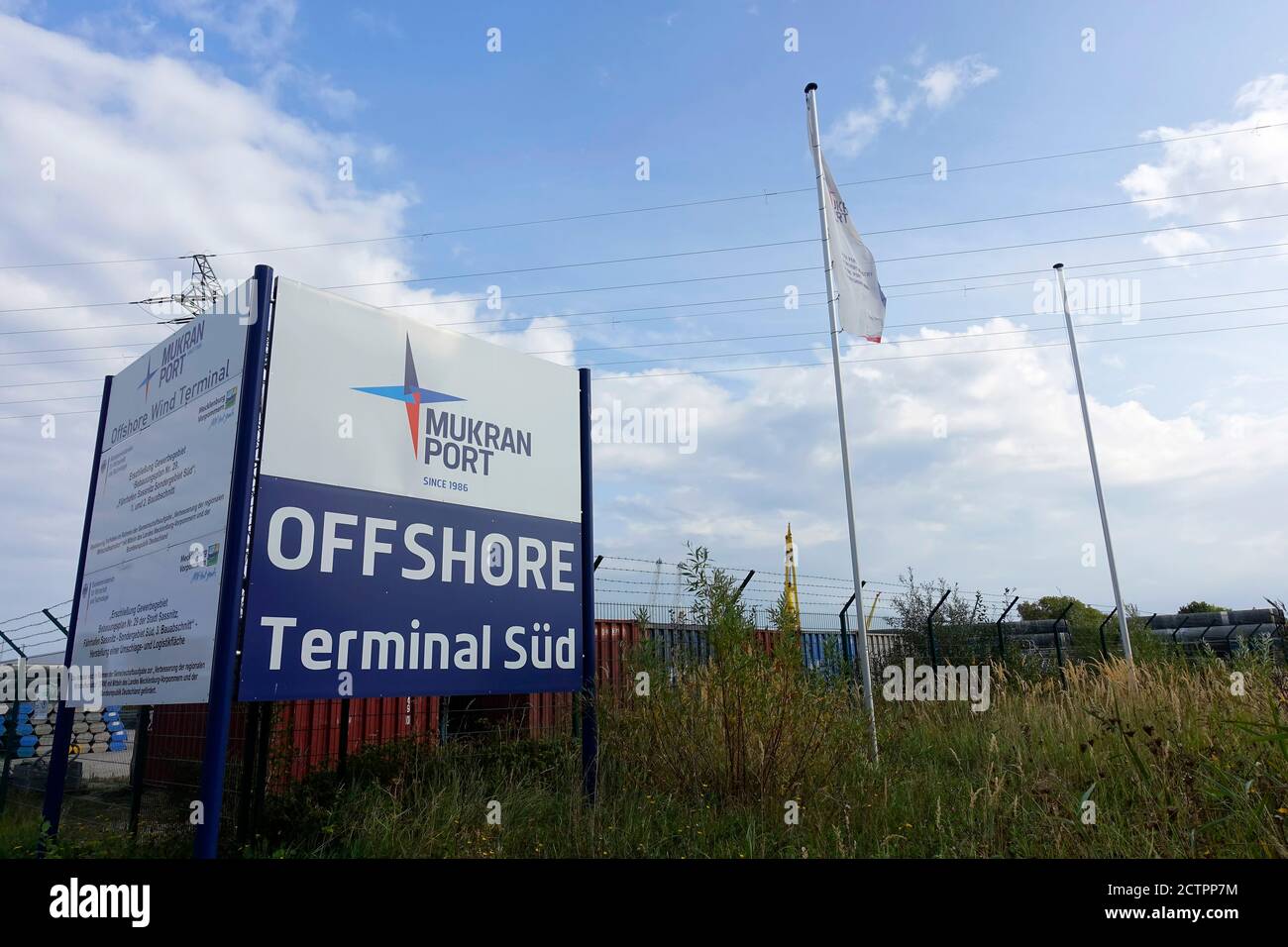 Mukran port, Sassnitz, Ruegen, Mecklenburg-Western Pomerania, Germany ...