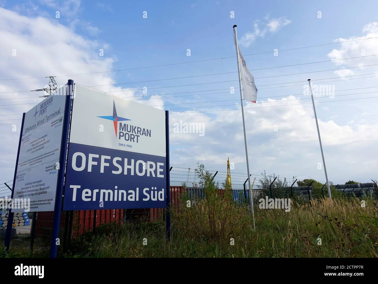 Mukran port, Sassnitz, Ruegen, Mecklenburg-Western Pomerania, Germany ...