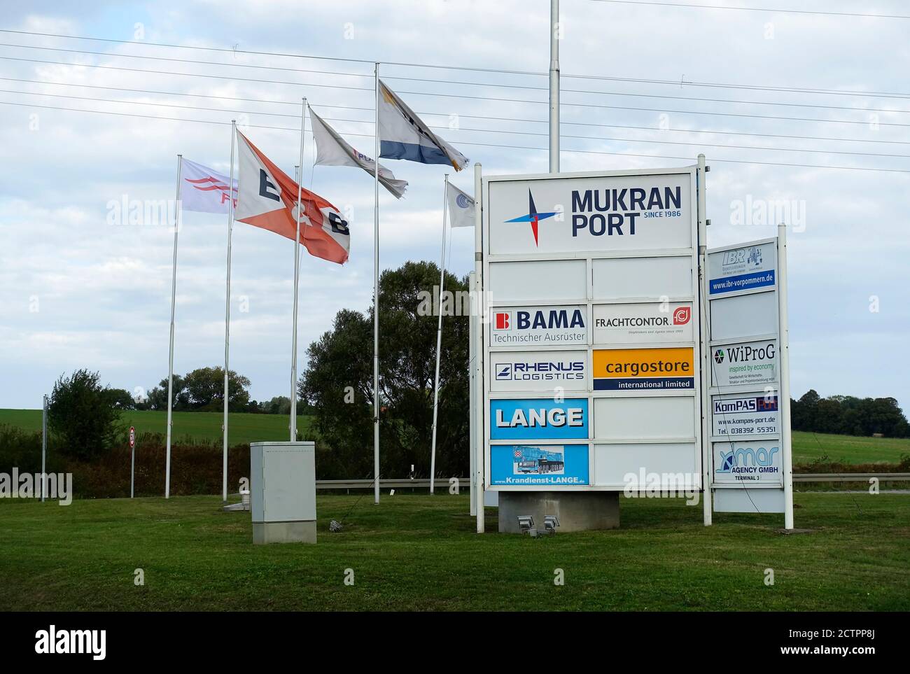 Mukran port, Sassnitz, Ruegen, Mecklenburg-Western Pomerania, Germany ...