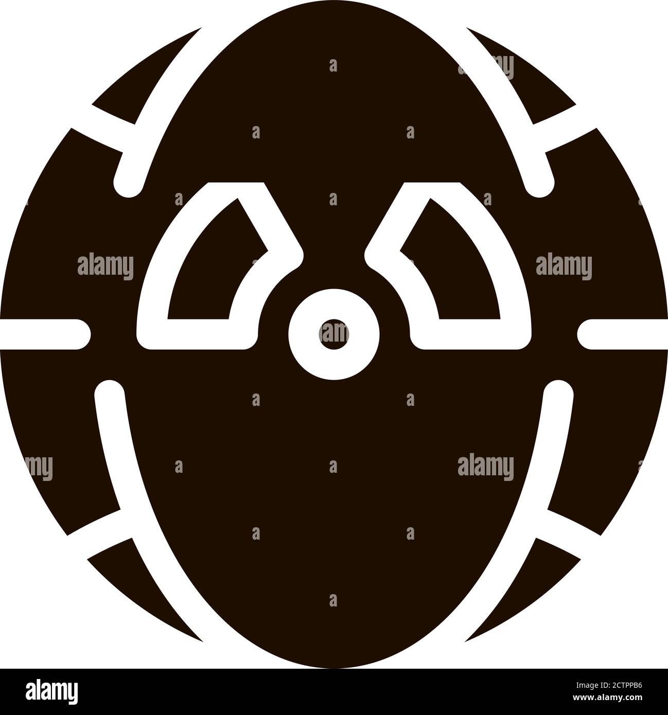 Radiation Symbol And Planet Vector Icon Stock Vector Image & Art - Alamy