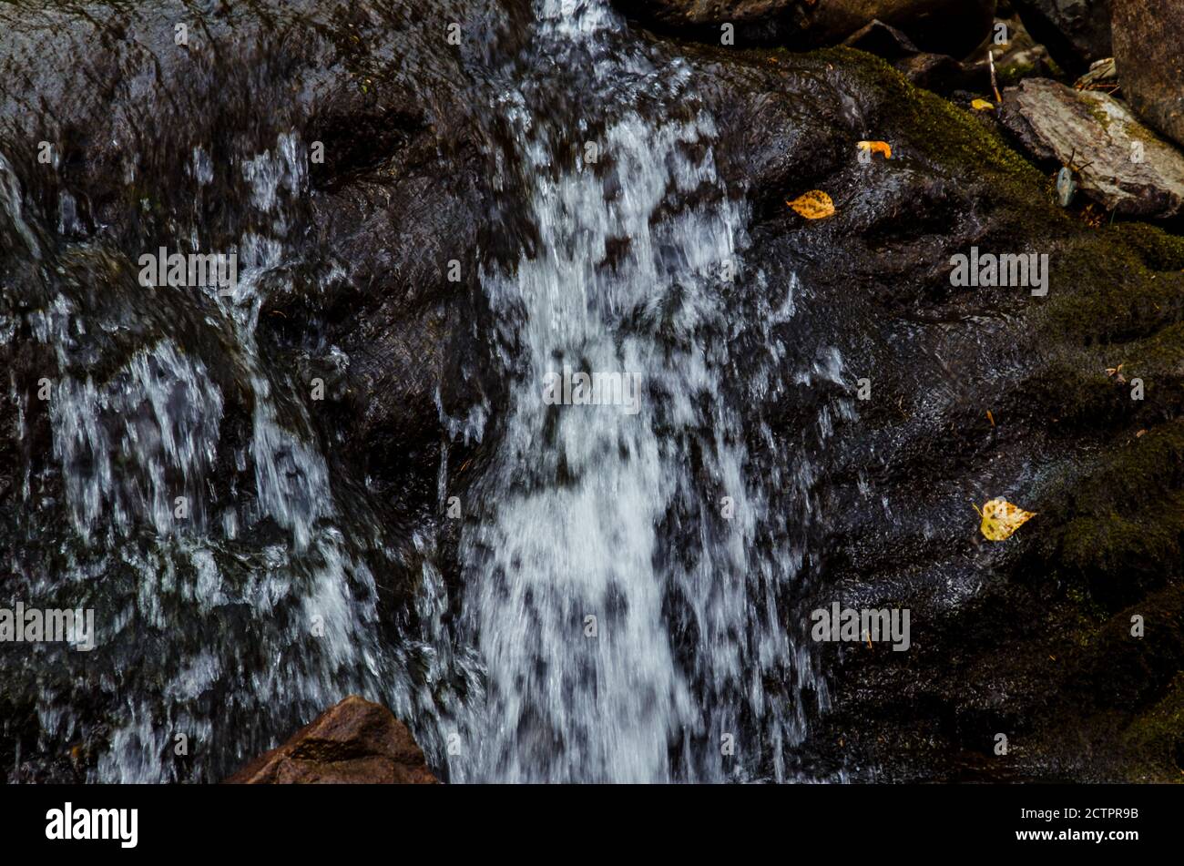 in summer rocky mountain river water silk. mountain river Stock Photo ...