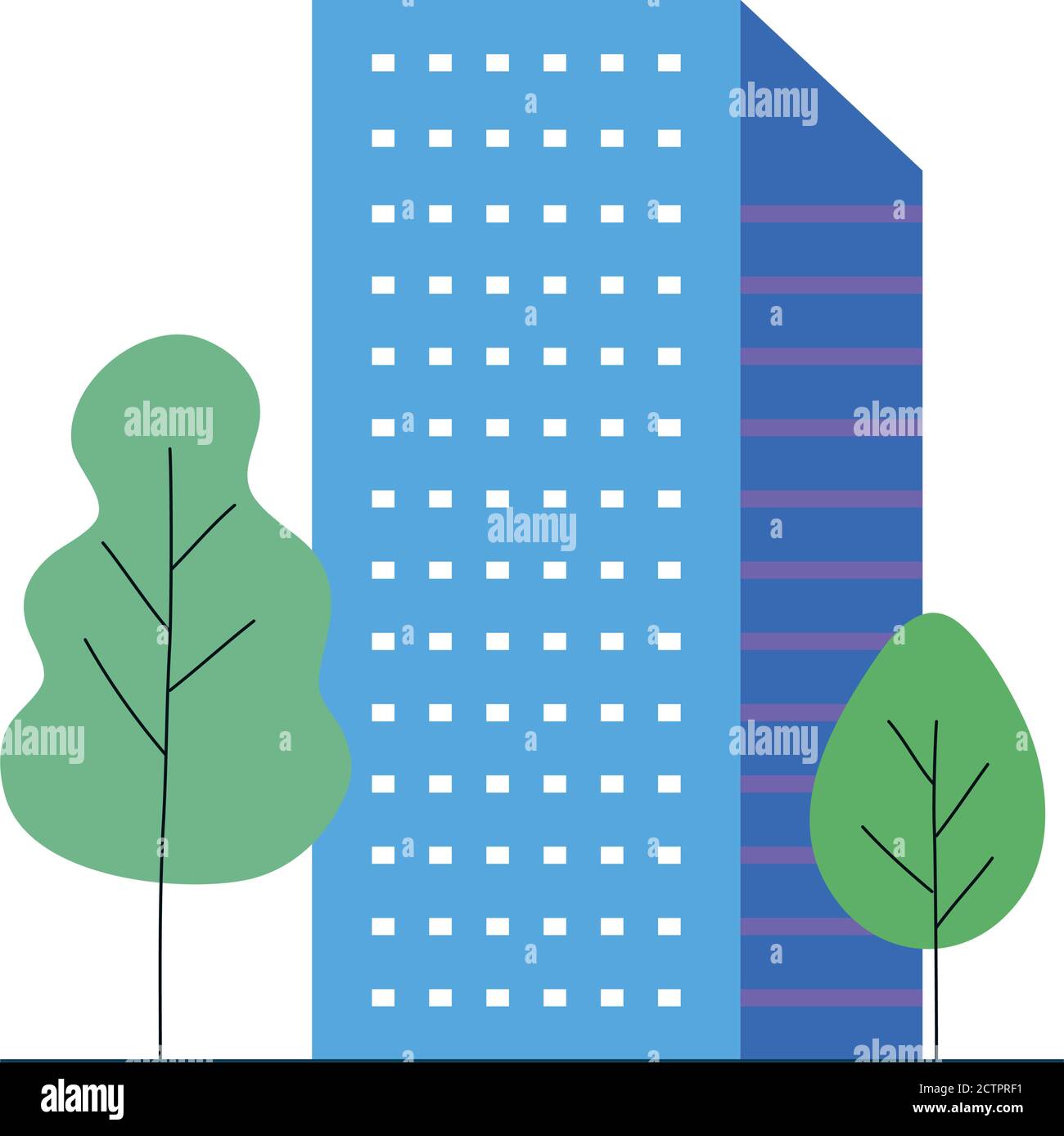 city building with trees vector design Stock Vector Image & Art - Alamy