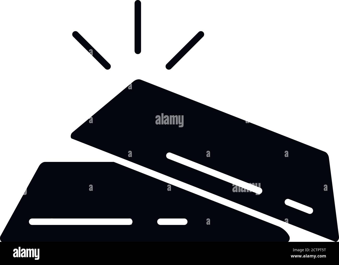 Gold treasure glyph icon Stock Vector Images - Alamy