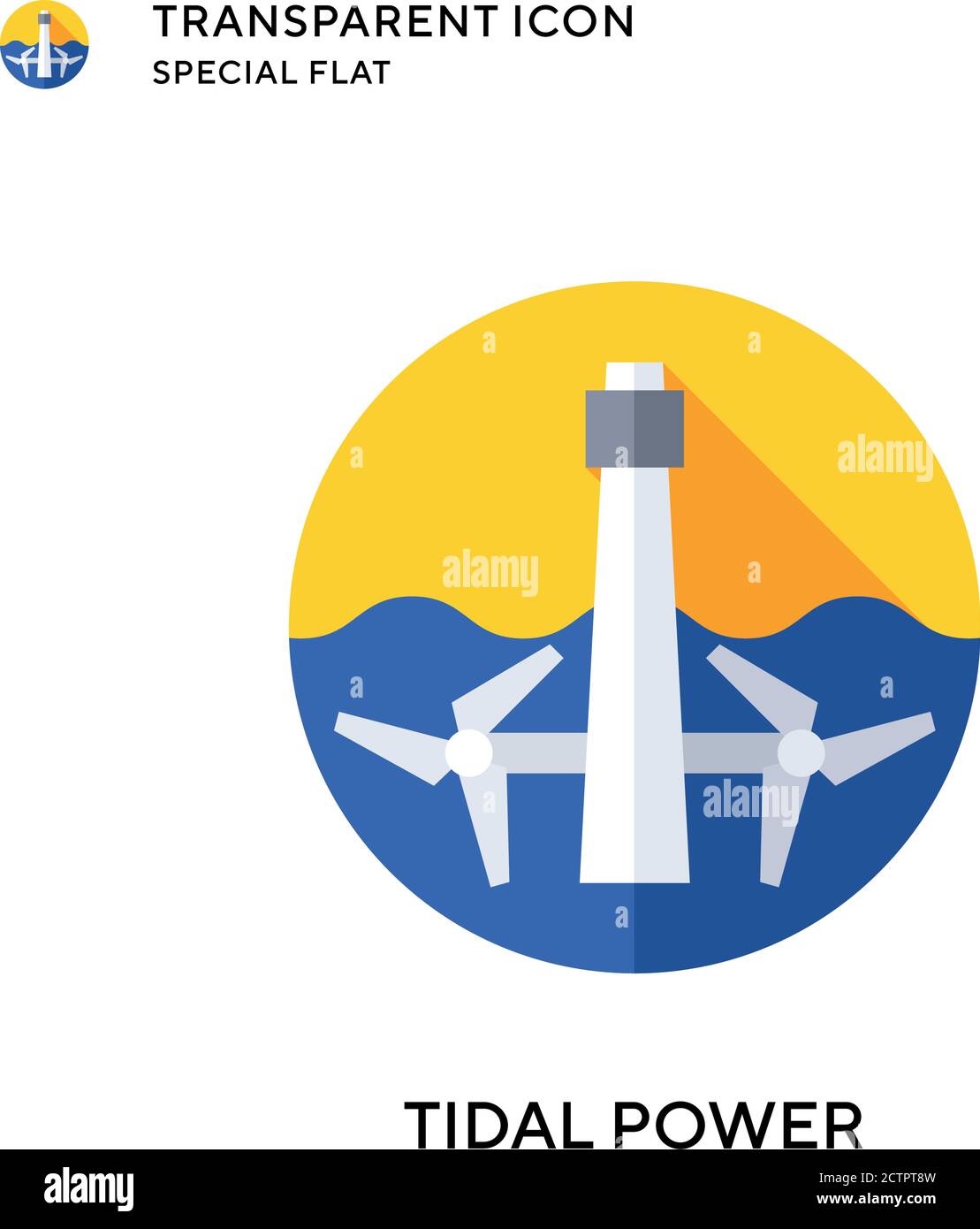 Tidal turbine water flow Stock Vector Images - Alamy