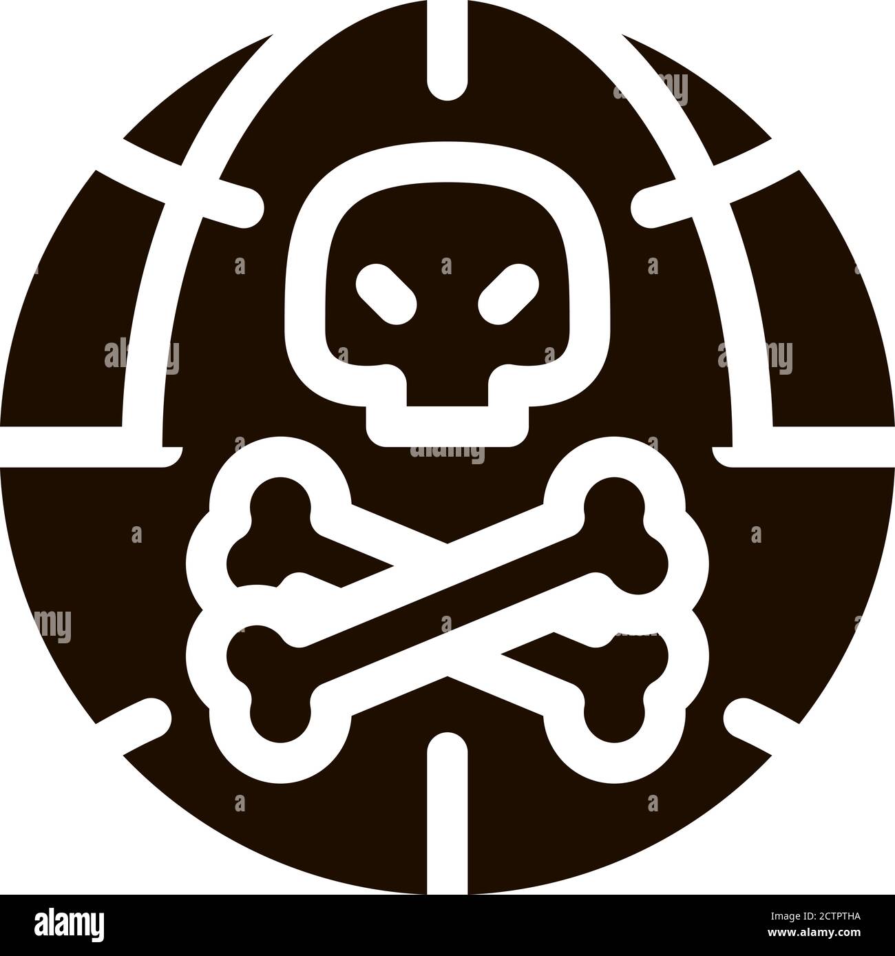 Raw Head And Bloody Bones Vector Icon Stock Vector Image & Art - Alamy