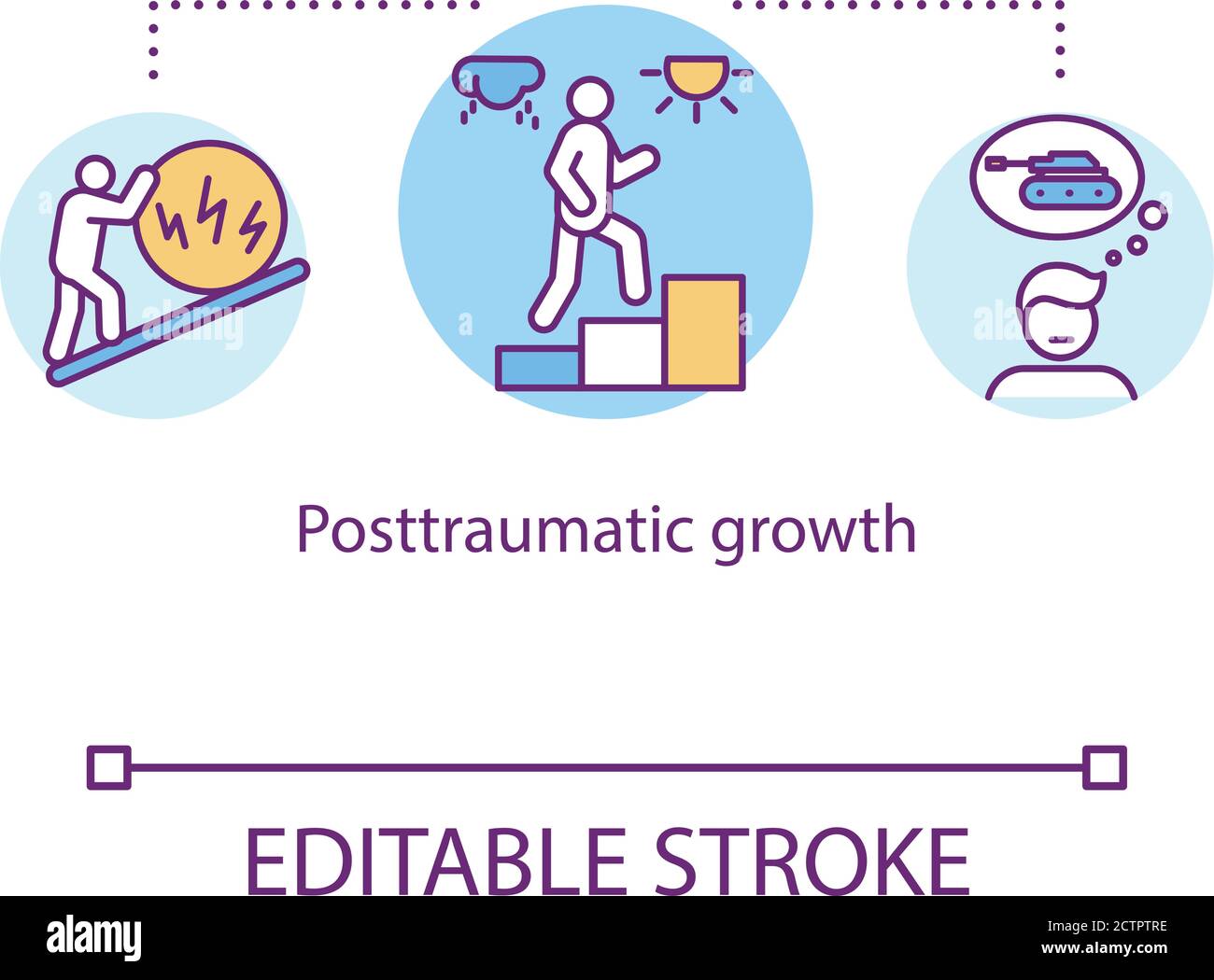 Posttraumatic growth concept icon Stock Vector Image & Art - Alamy