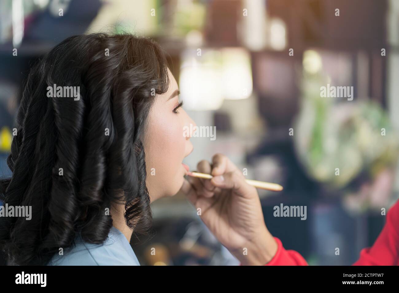 Applying Powder High Resolution Stock Photography and Images - Alamy