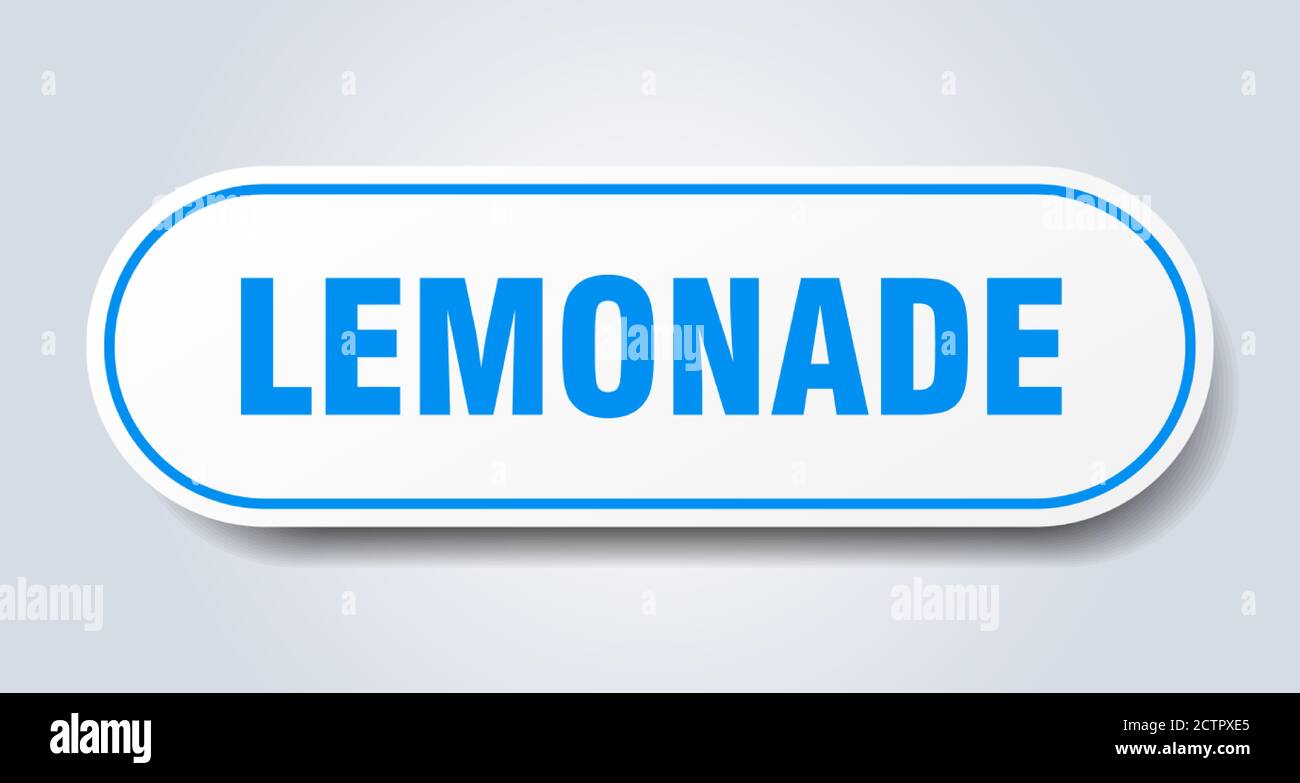 lemonade sign. rounded isolated sticker. white button Stock Vector ...