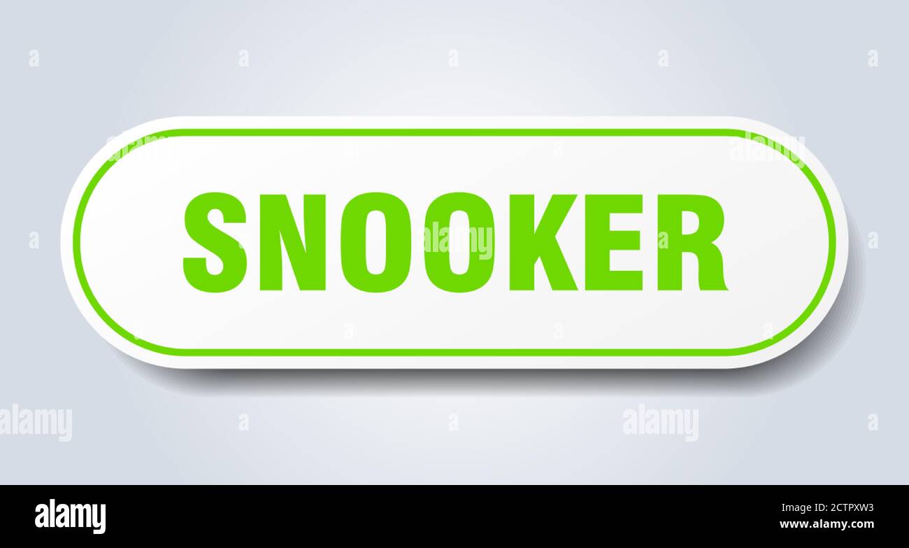 snooker sign. rounded isolated sticker. white button Stock Vector Image ...