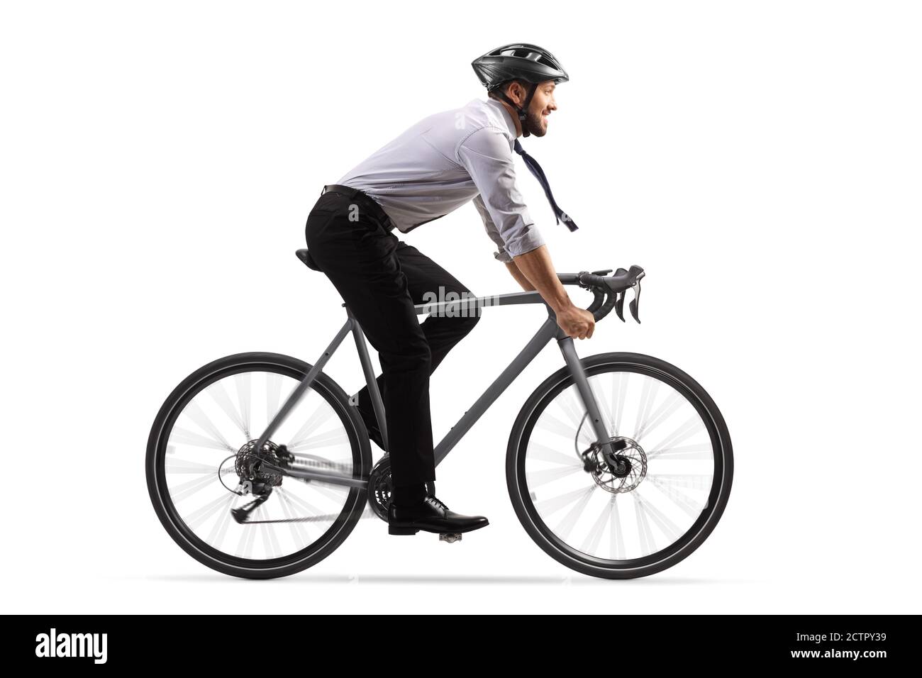 Bicycle road side profile helmet Cut Out Stock Images & Pictures - Alamy