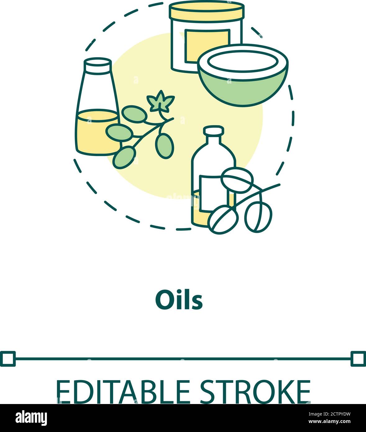 Oils concept icon Stock Vector Image & Art - Alamy