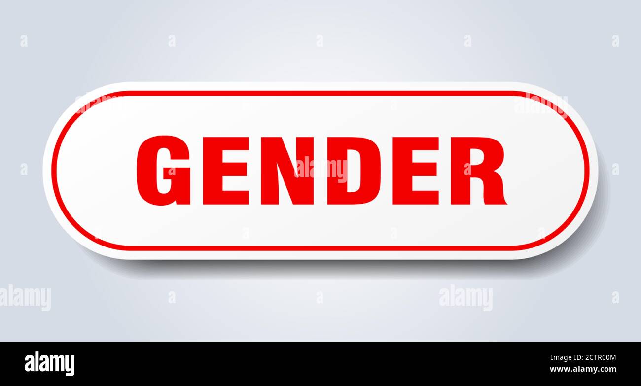 gender sign. rounded isolated sticker. white button Stock Vector Image ...