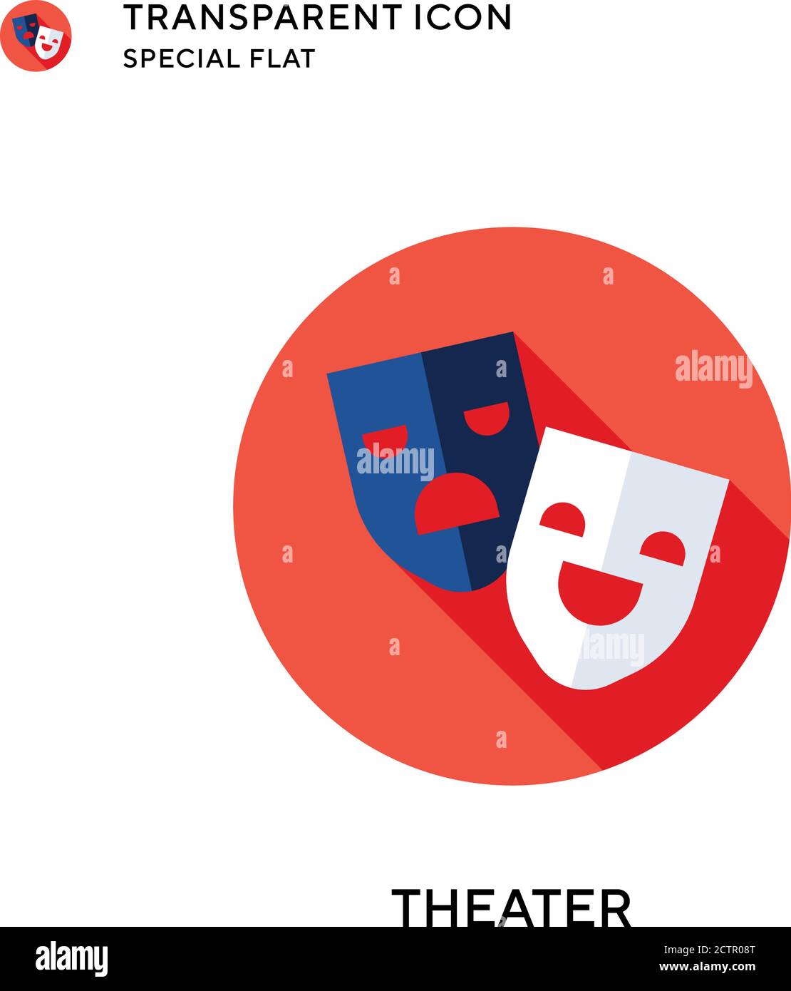 Theater vector icon. Flat style illustration. EPS 10 vector Stock ...