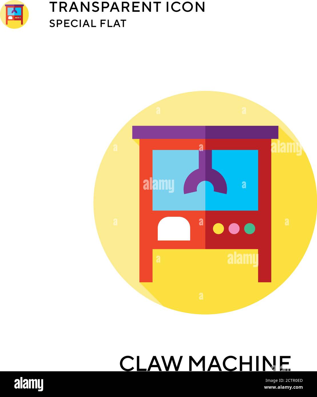 Claw machine with prize Stock Vector Images - Alamy