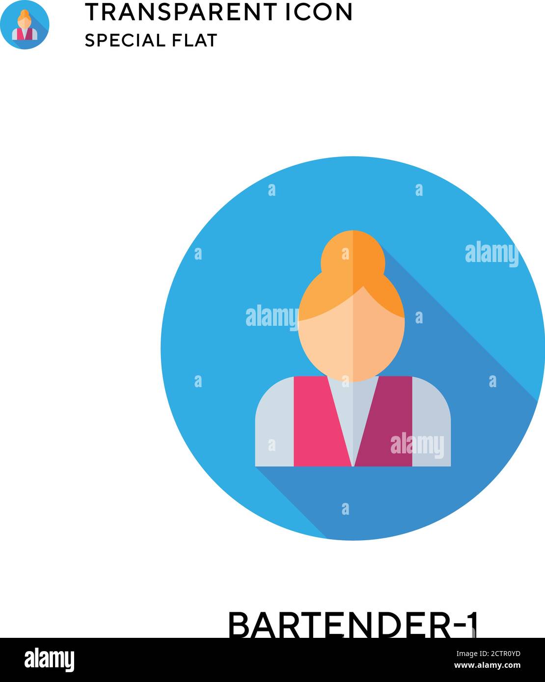 Attractive bartender Stock Vector Images - Alamy