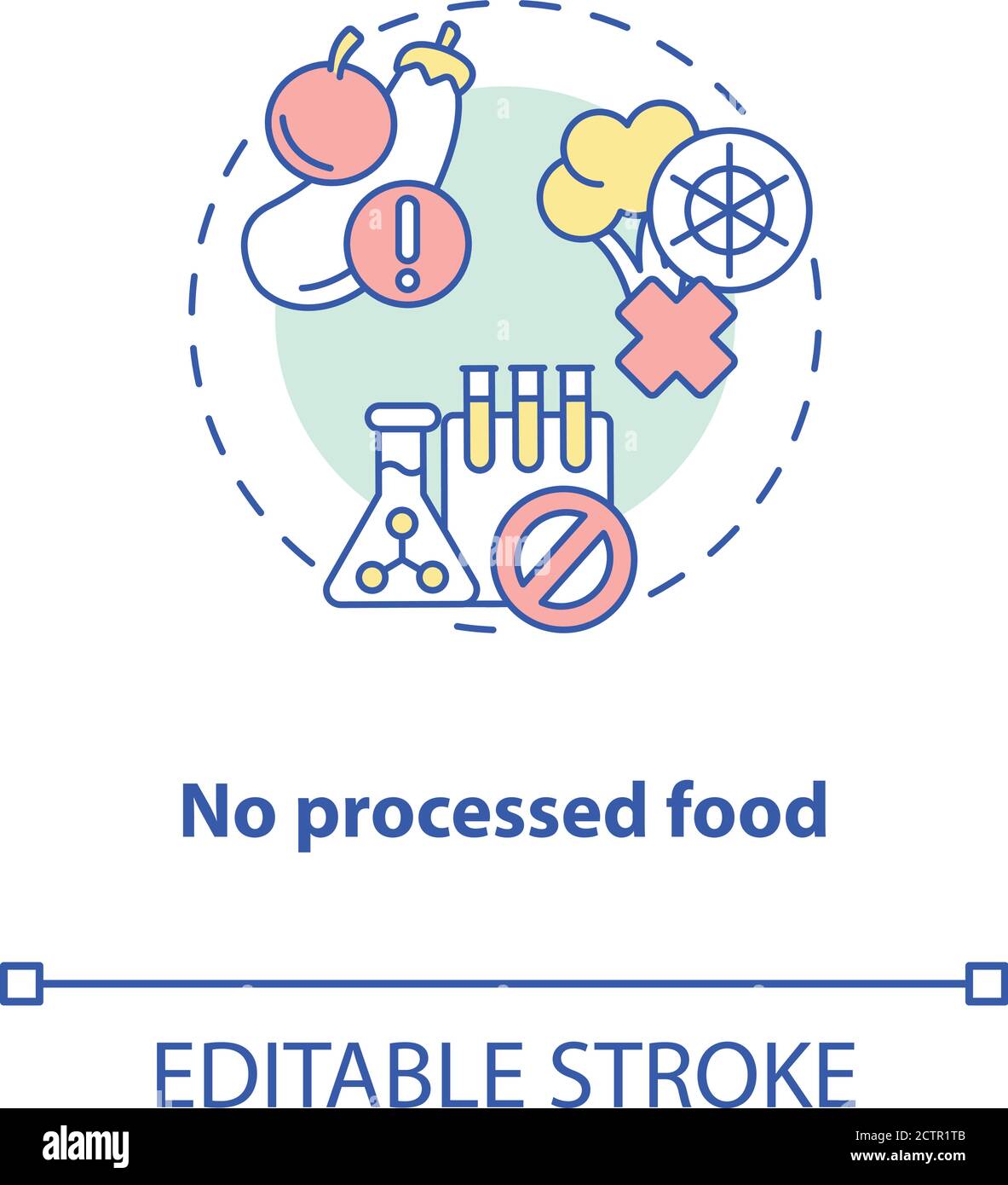 Processed food meal Stock Vector Images - Alamy