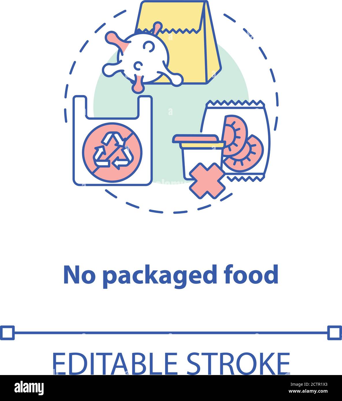 Packaged fruit Stock Vector Images - Alamy
