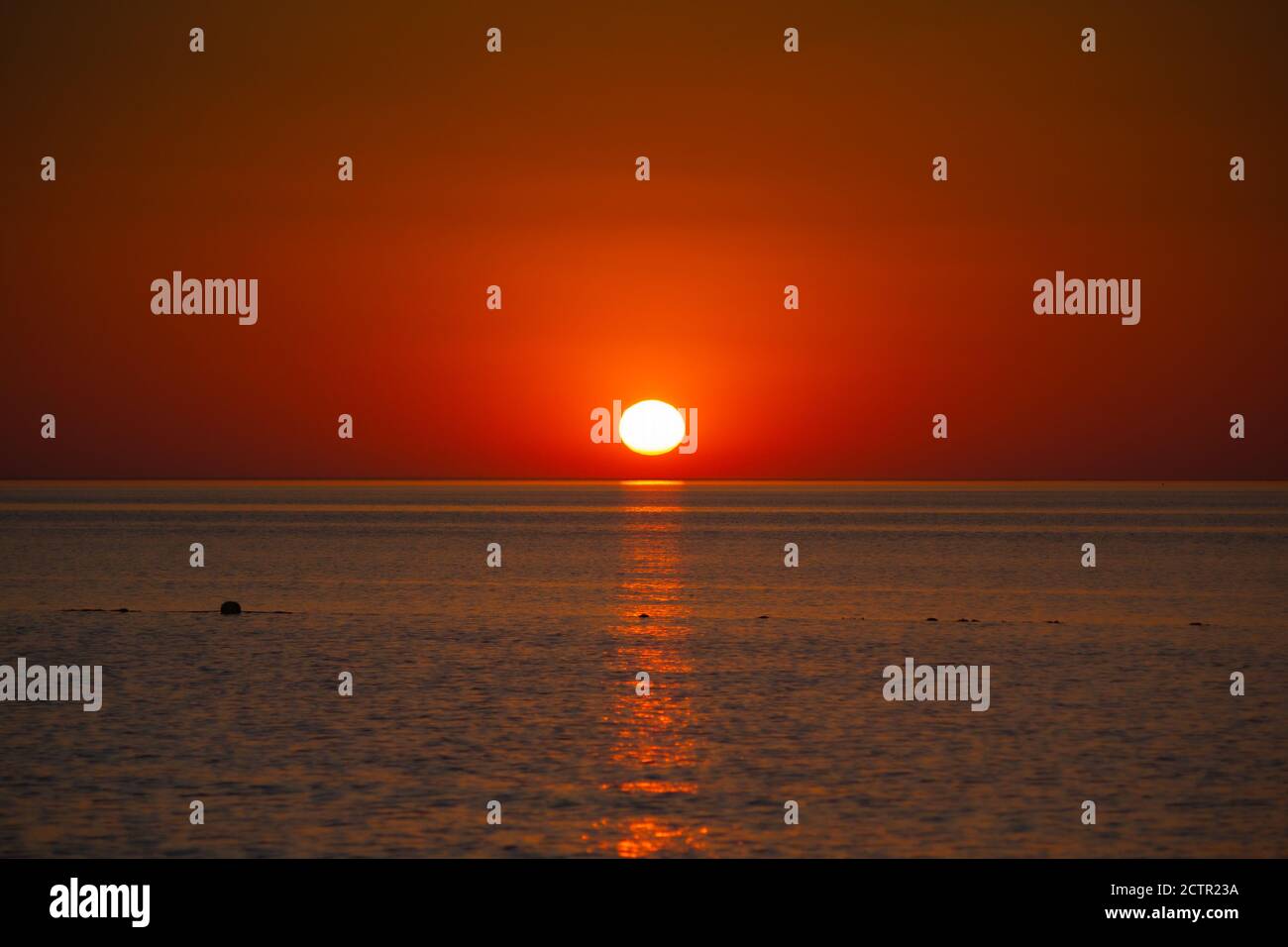Background image of a orange sunset in Qatar during summer Stock Photo ...