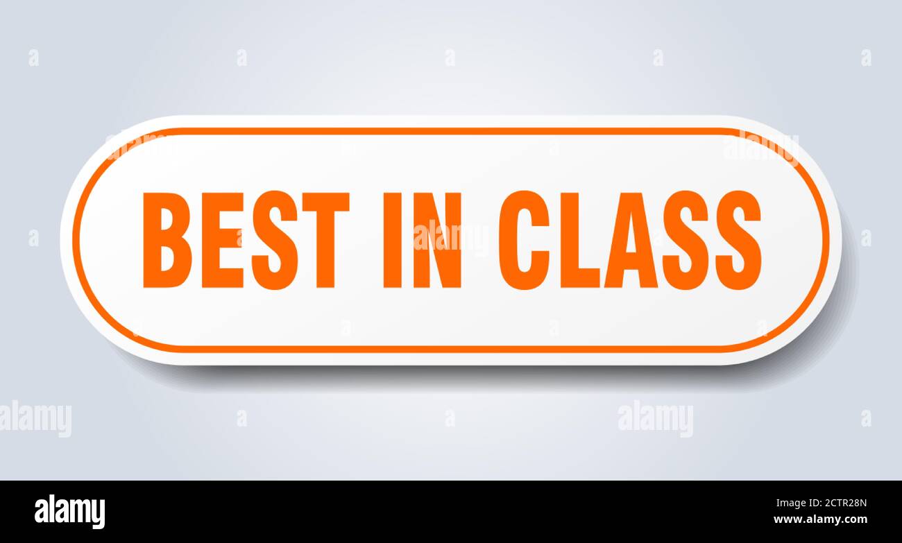 best in class sign. rounded isolated sticker. white button Stock Vector ...