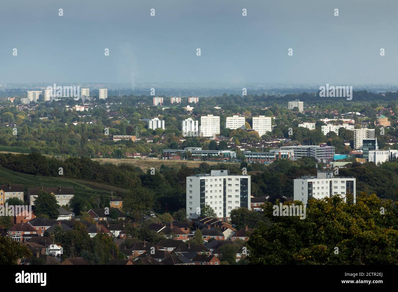 Residential tower blocks in Rubery, Rednal and Longbridge, suburbs ...