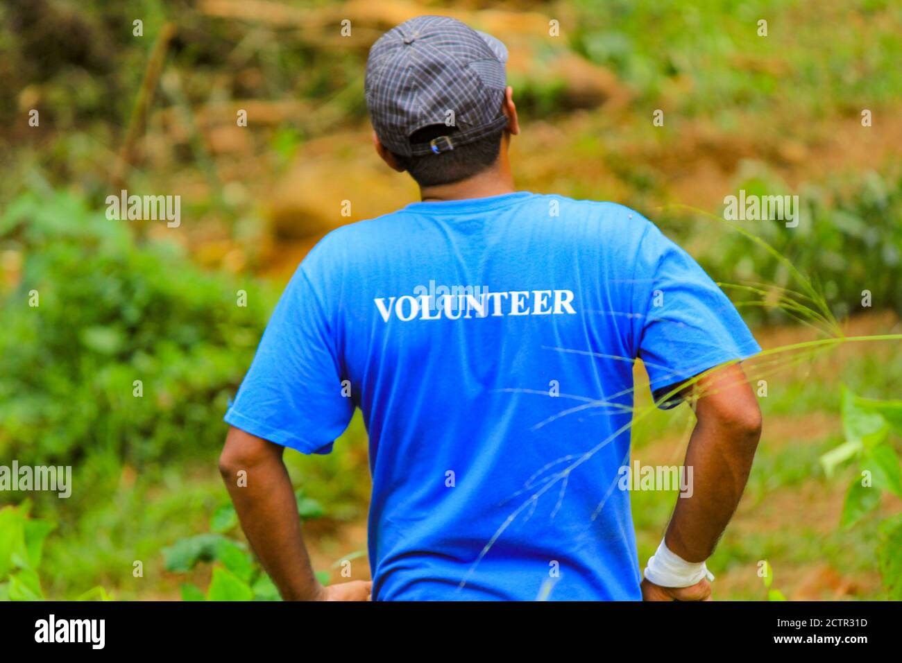 volunteer on volunteering activity Stock Photo - Alamy