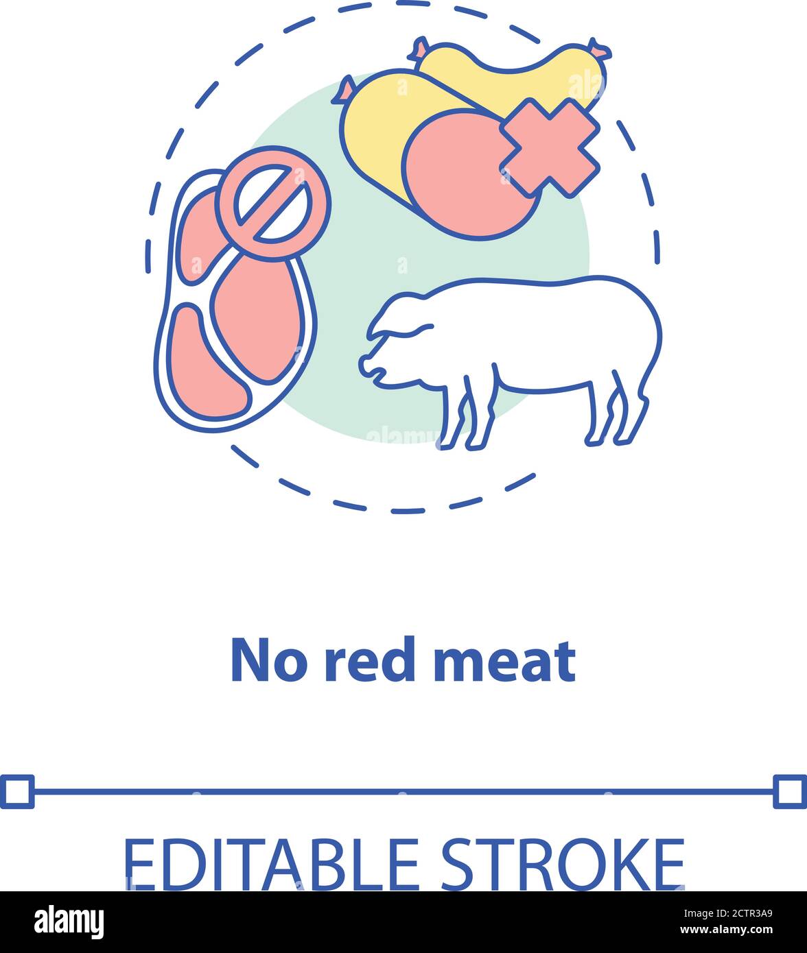 Bbq food icon red circle Cut Out Stock Images & Pictures - Alamy