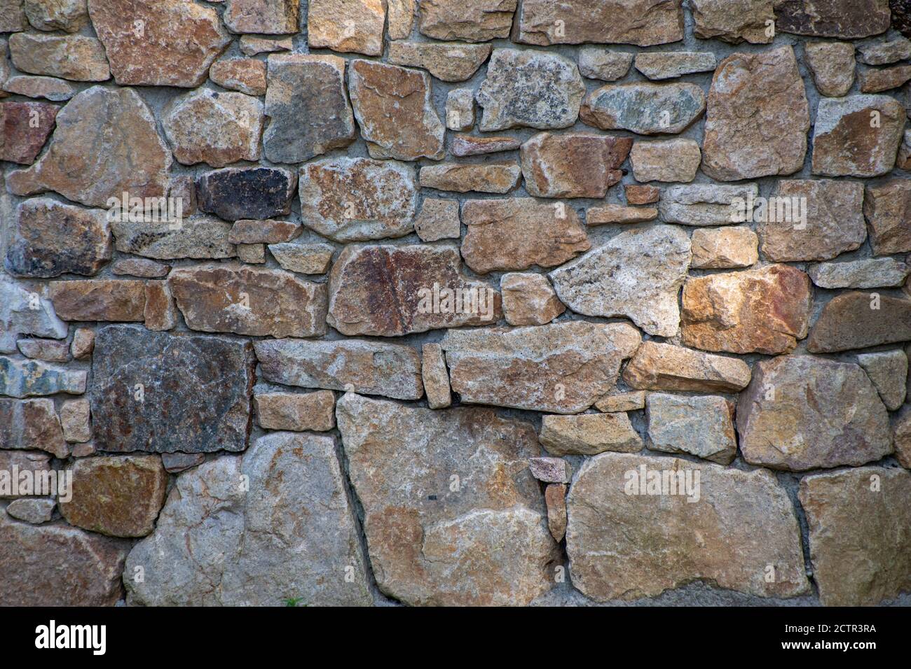 Hand Built Stone wall in Cornwall Background Stock Photo - Alamy
