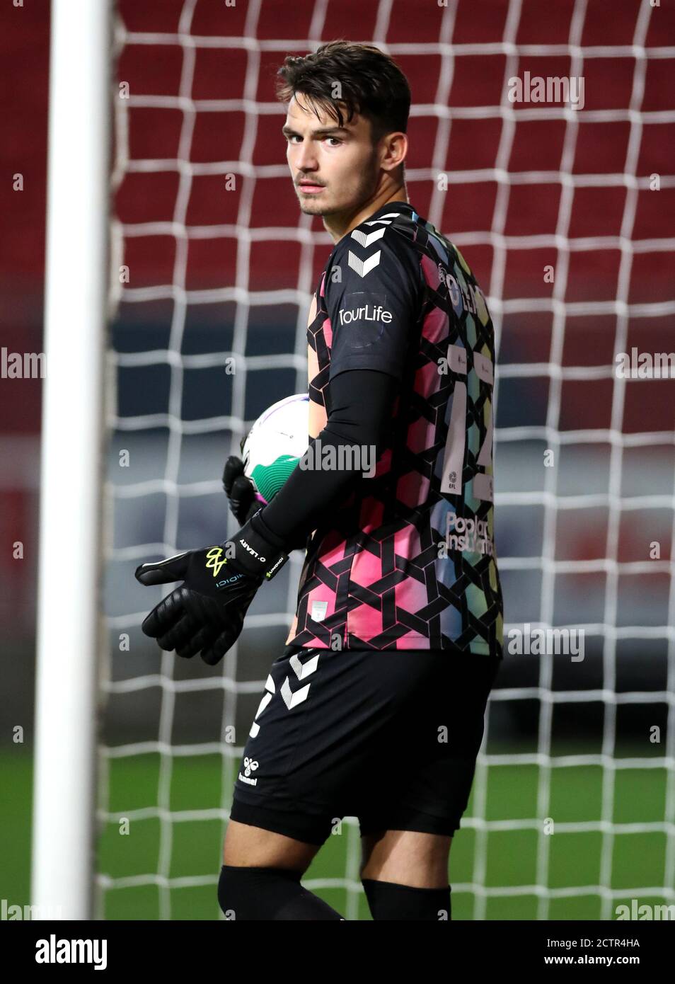 Bristol City goalkeeper Max O'Leary looks on during the Carabao Cup ...