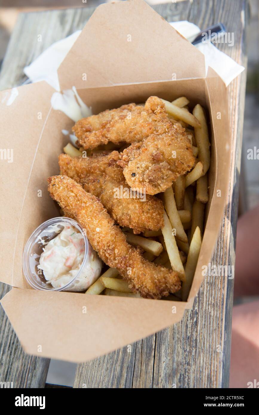 Fast food in take away container Stock Photo - Alamy