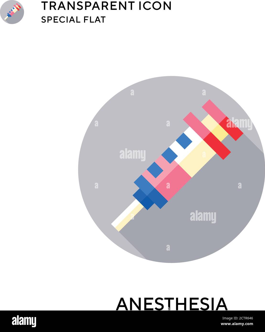 Anesthesia vector icon. Flat style illustration. EPS 10 vector Stock ...