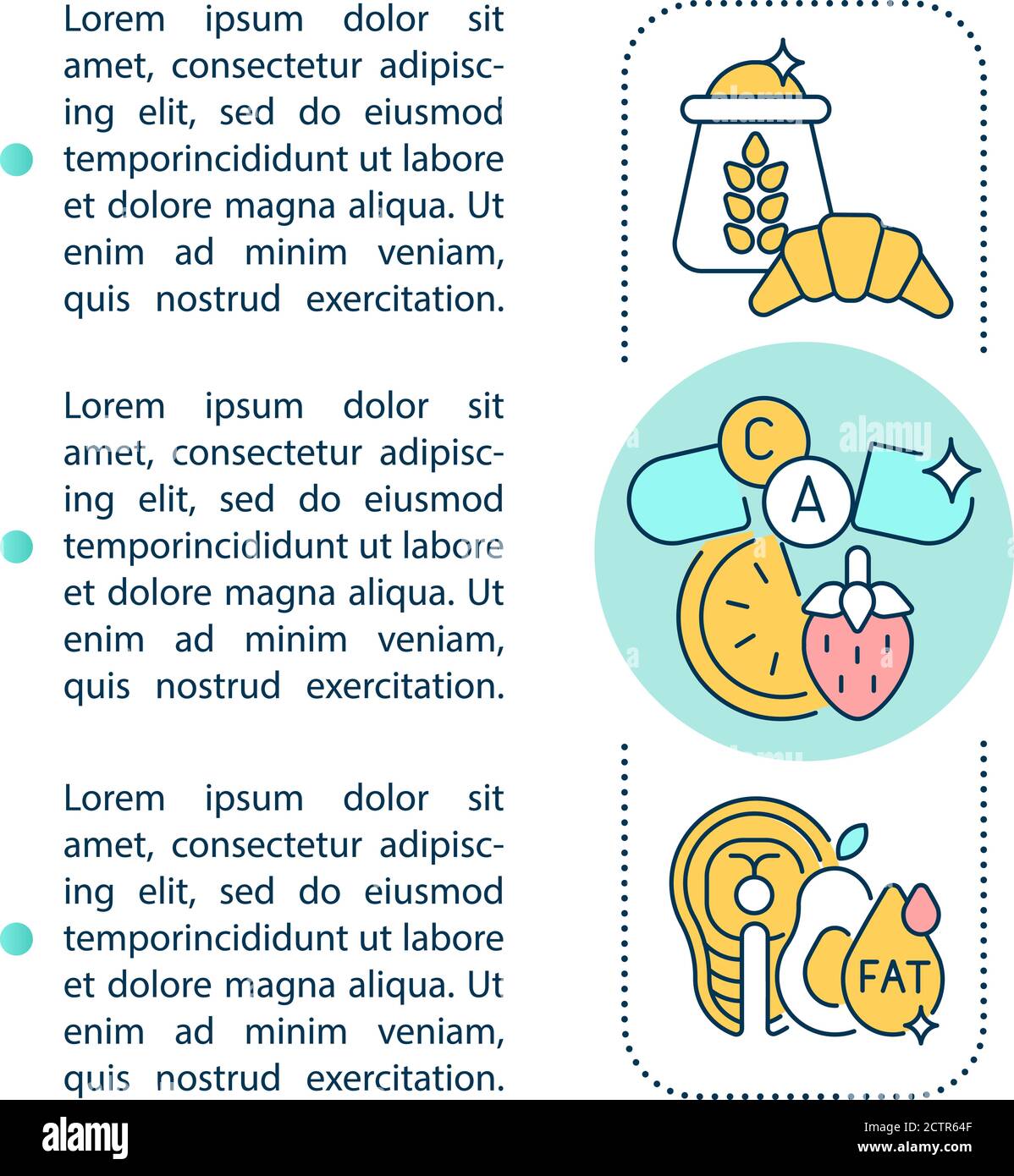 Balanced food diet text Stock Vector Images - Alamy