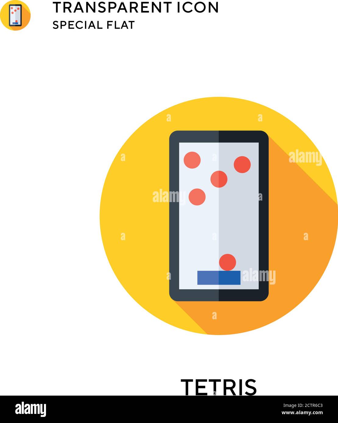 Tetris vector icon. Flat style illustration. EPS 10 vector Stock Vector ...