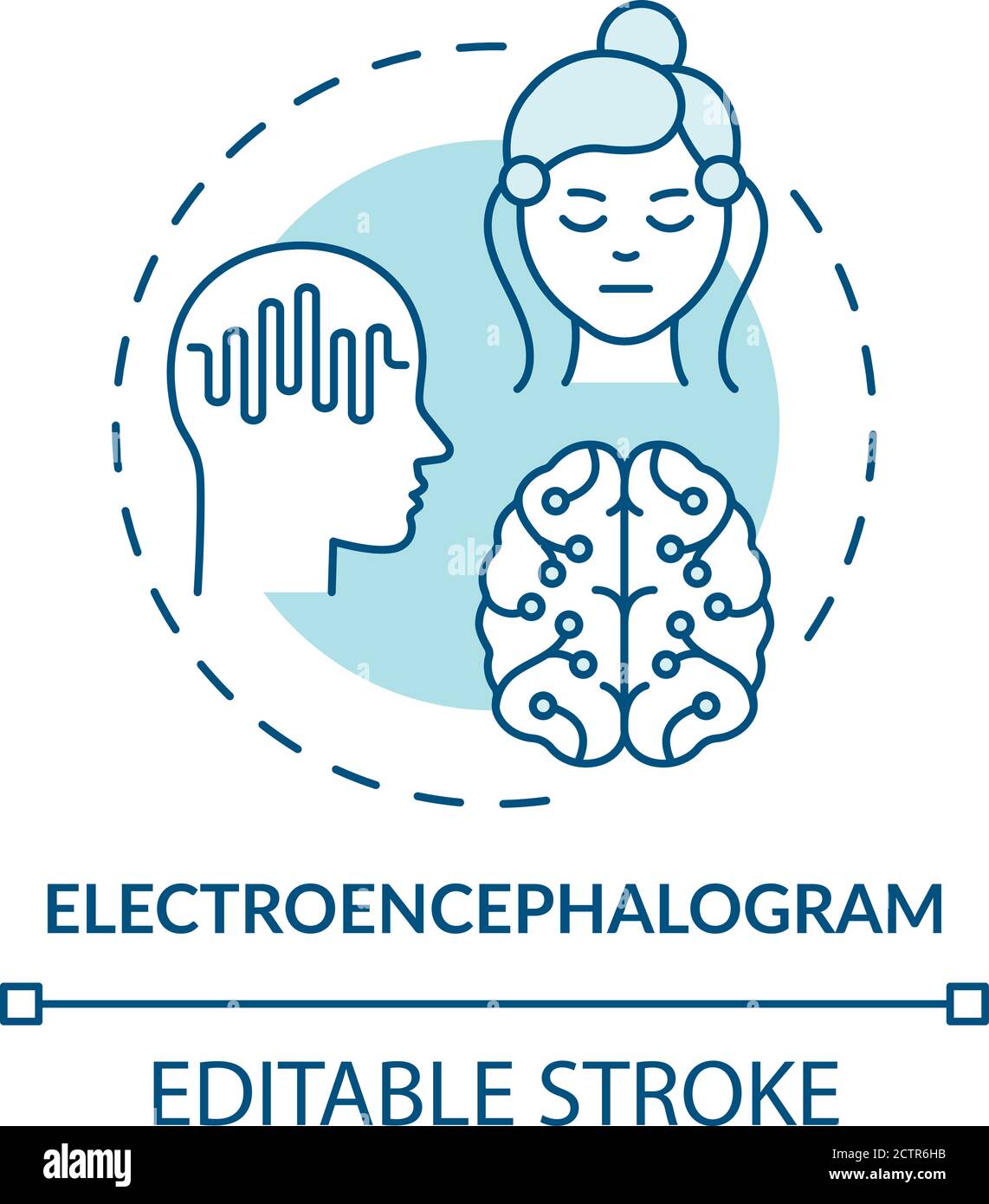 Electroencephalogram turquoise concept icon Stock Vector Image & Art ... Electroencephalogram turquoise concept icon Stock Vector Image & Art ...