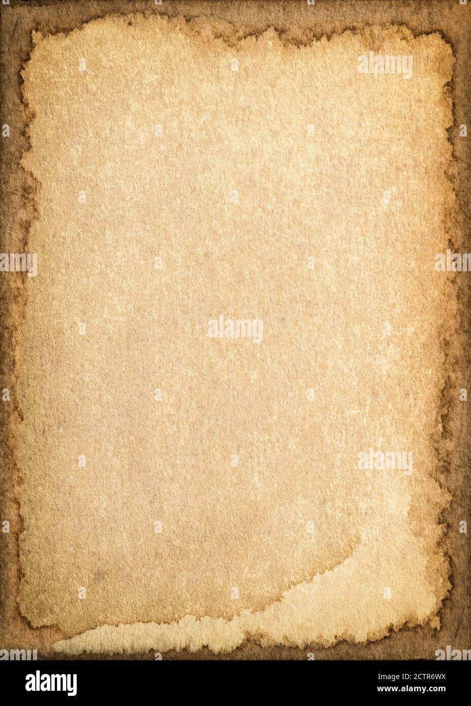 Used stained paper sheet with vignette. Old cardboard background Stock ...