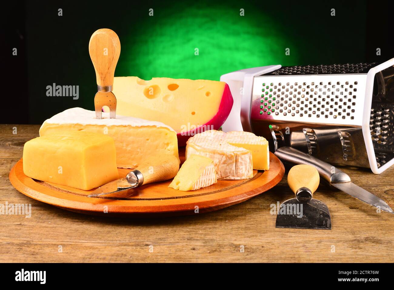 Table of mixed cheese Stock Photo - Alamy